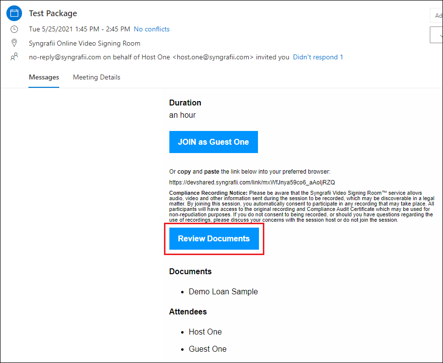 How To Review Documents Before Signing (VSR™ Packages only) – Syngrafii