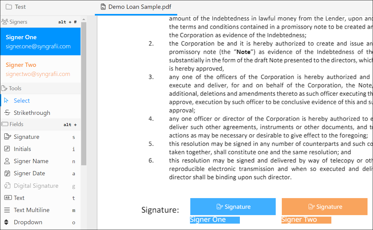 Create a New Signing Package – Syngrafii