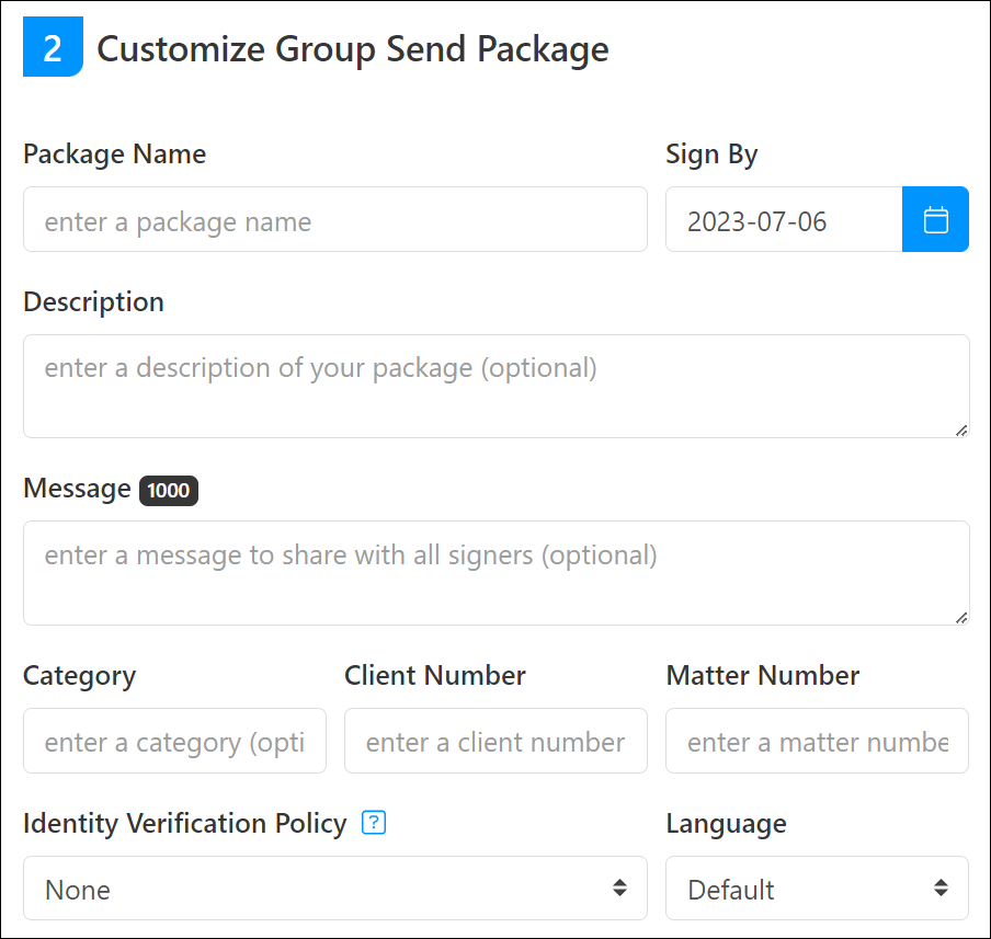 How To Create a Group Send Signing Package – Syngrafii