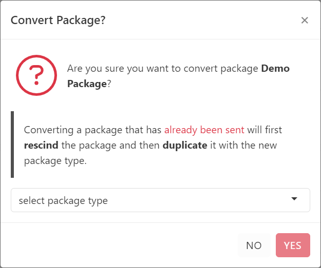 How to Convert the Type of a Signing Package – Syngrafii