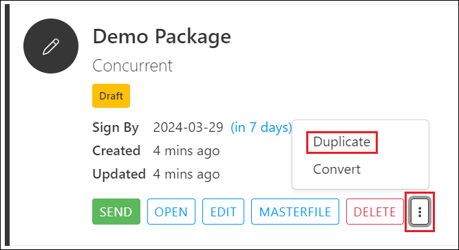 How to Duplicate Packages, Templates and Forms – Syngrafii