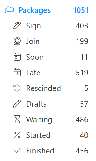 Manage Signing Packages – Syngrafii