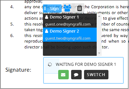 How To Add Signature Boxes while a VSR™ is in Progress – Syngrafii