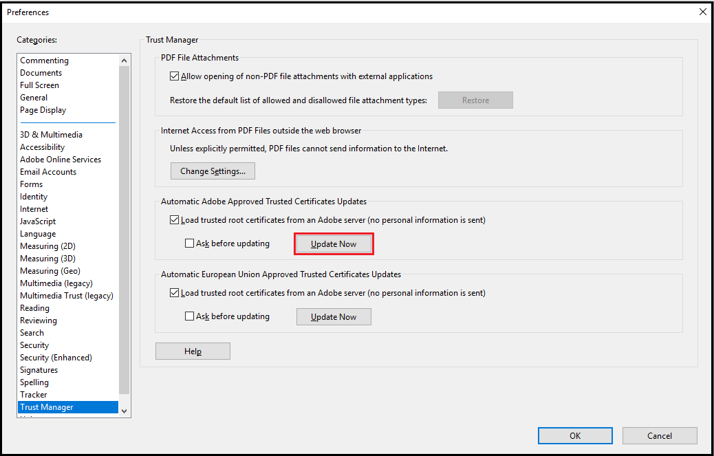 How To Update the Adobe Approved Trusted List – Syngrafii